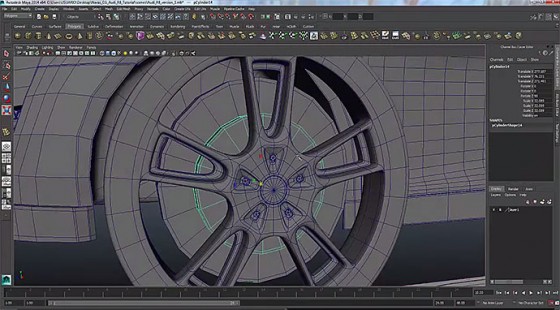 CGソフトMayaを使い、車『Audi R8』のCGモデリングの全工程を約3時間まとめたメイキング動画 | CGトラッキング