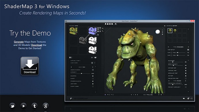 画像やモデルデータから色々なテクスチャーを生成出来る有料ツール。『ShaderMap 3』リリース。 | CGトラッキング