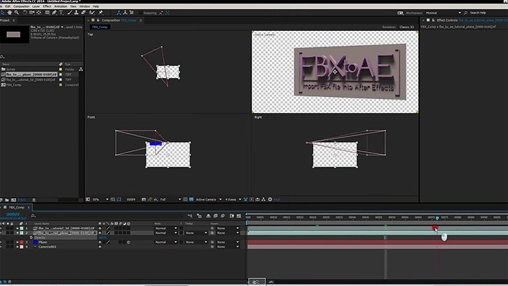 無料プラグイン『FBX to AE』。FBXデータをAfterEffectsへインポート出来るプラグイン！ | CGトラッキング