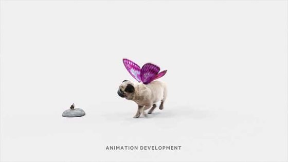 主人公はパグ。The Millによる、フルCGのCMメイキング映像『Three ‘Free Your Puggerfly’』 | CGトラッキング